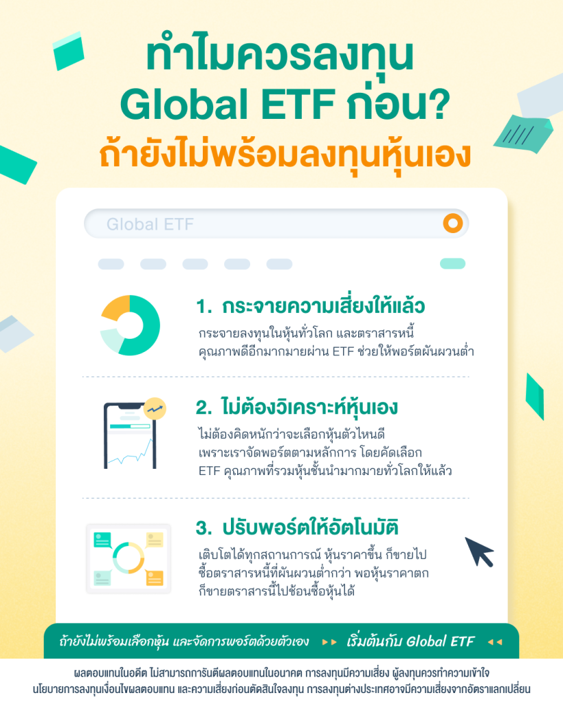 ทำไมมือใหม่ควรเริ่มลงทุนด้วย Global ETF
